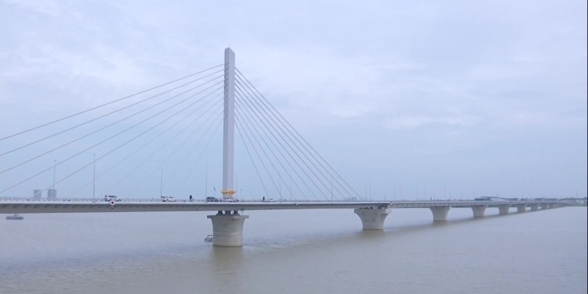 Better Transportation: Thanlyin Bridge No.3 commissioned into service | Myanmar International TV